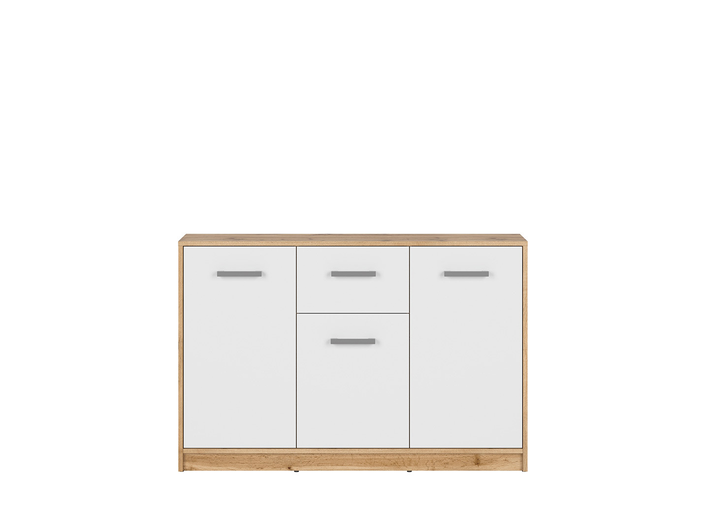 Komoda BRW Matos KOM3D1S (dub wotan + biela) | NovyNabytok