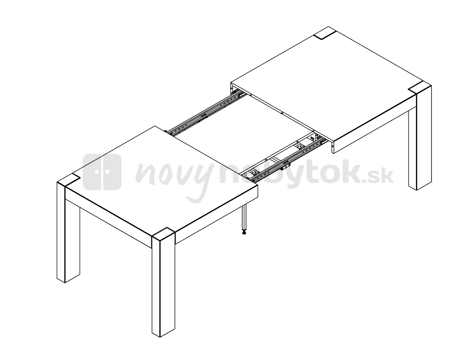 Jedálenský stôl BRW STOL/180/95 (pre 8 až 10 osôb) | NovyNabytok