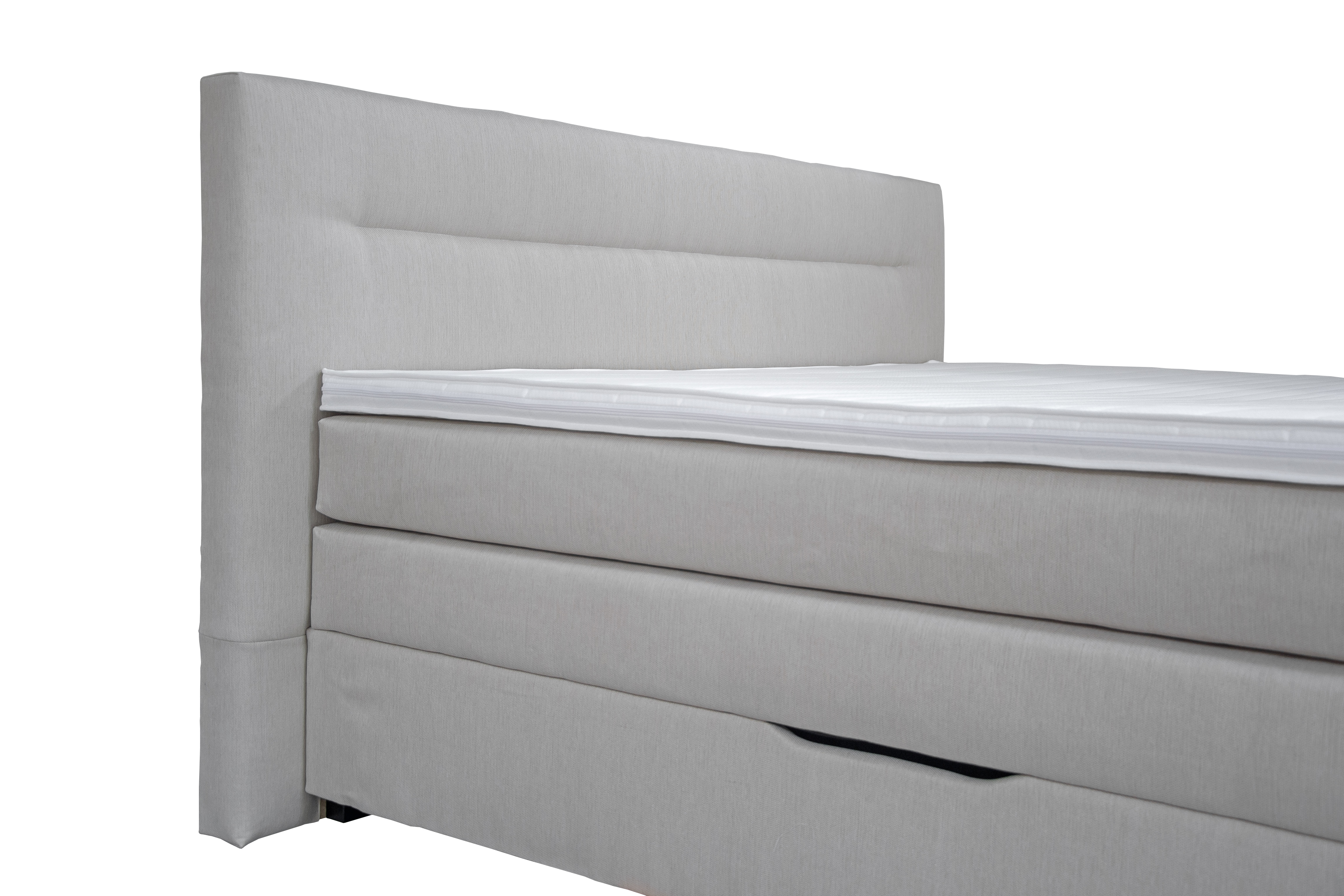 Manželská posteľ Boxspring 140 cm Blanár Doria (svetlosivá) (s matracmi ...
