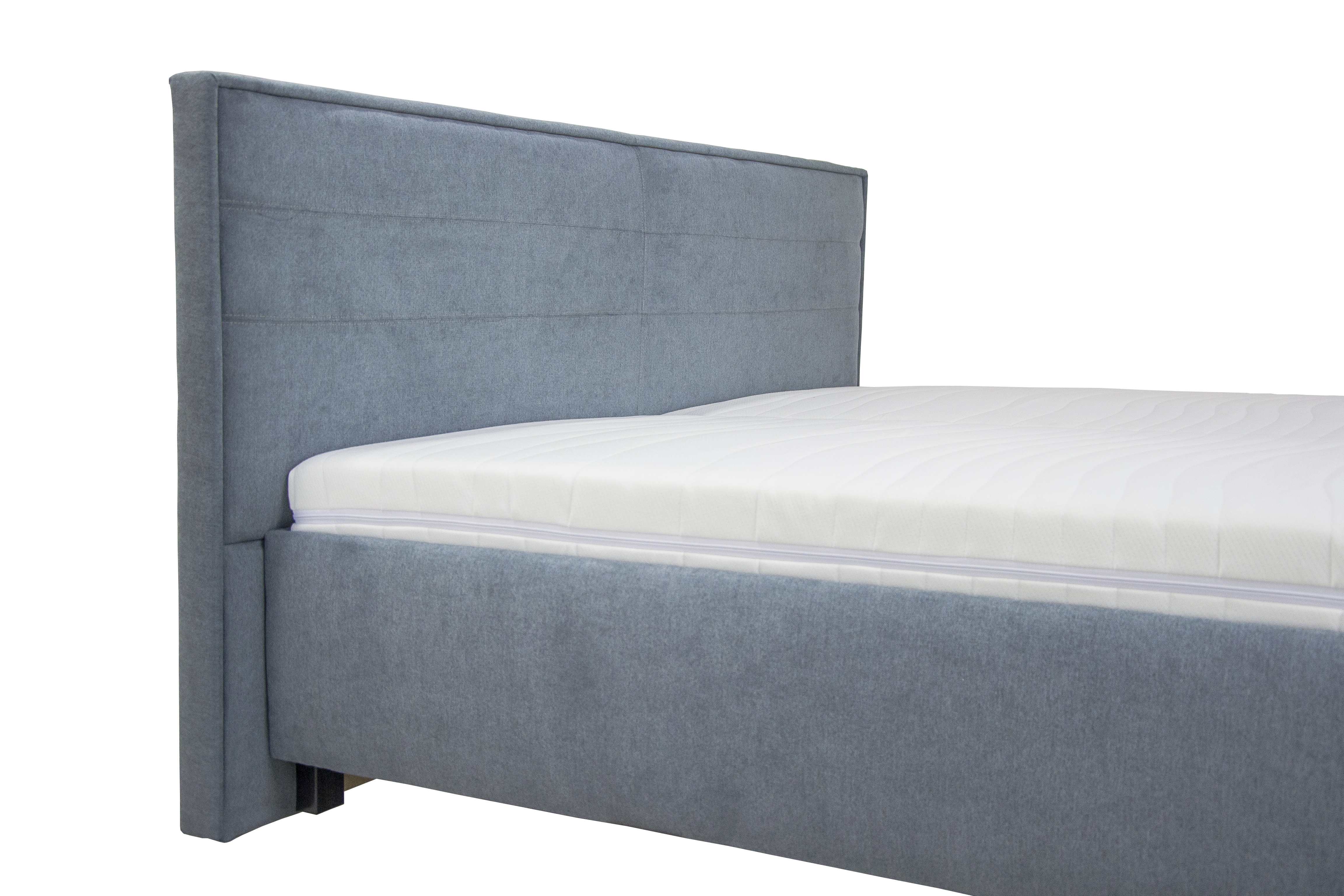 Manželská posteľ 180 cm Blanár Oliver (sivá) (s roštami) | NovyNabytok