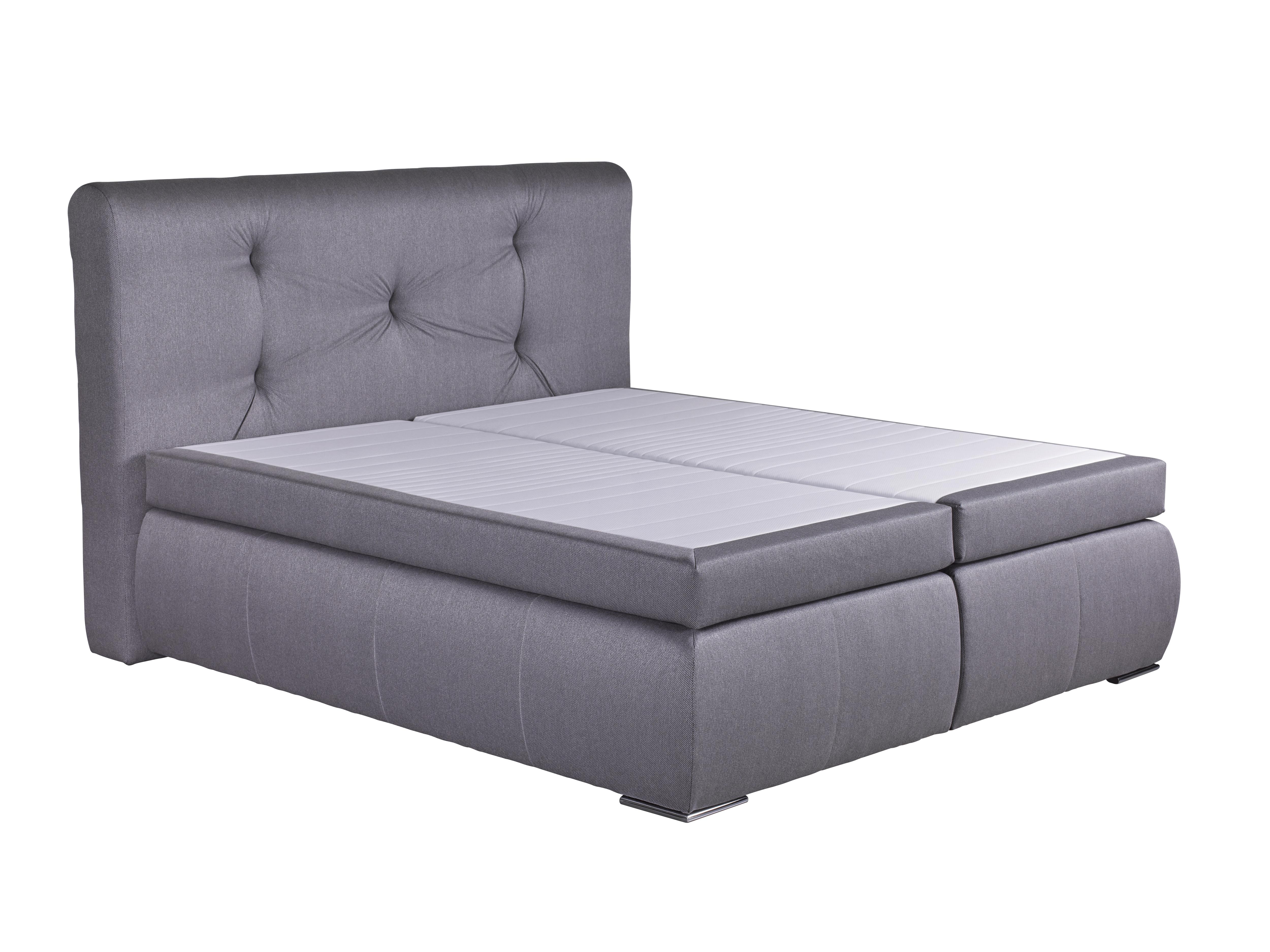 Manželská posteľ 180 cm Blanár Sierra (sivá) (s roštovou doskou a ...