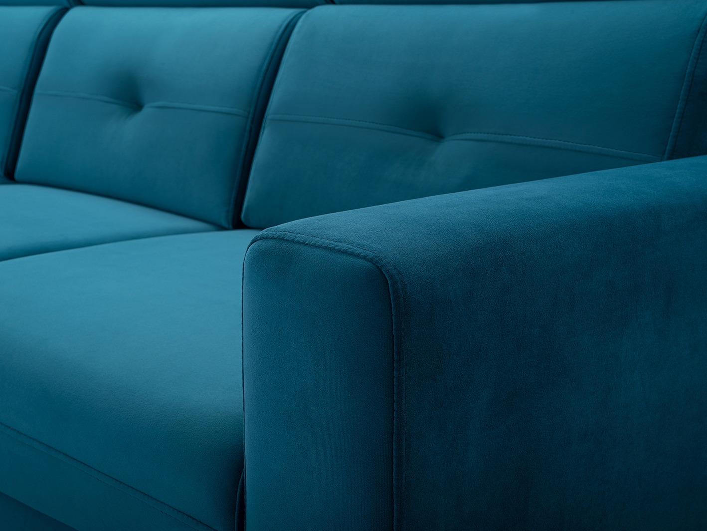 Rohová sedačka Sanfew (tyrkysová) (L) | NovyNabytok