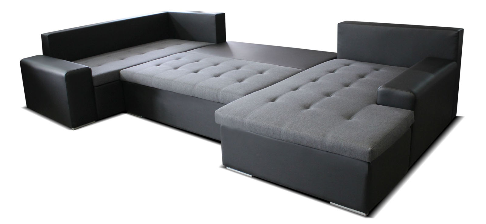 Rohová sedačka U Moreno BL+2+L (bordová + biela) (P) | NovyNabytok