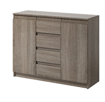 Komoda Armadio Ada 2D 4S (dub sonoma trufel) | NovyNabytok