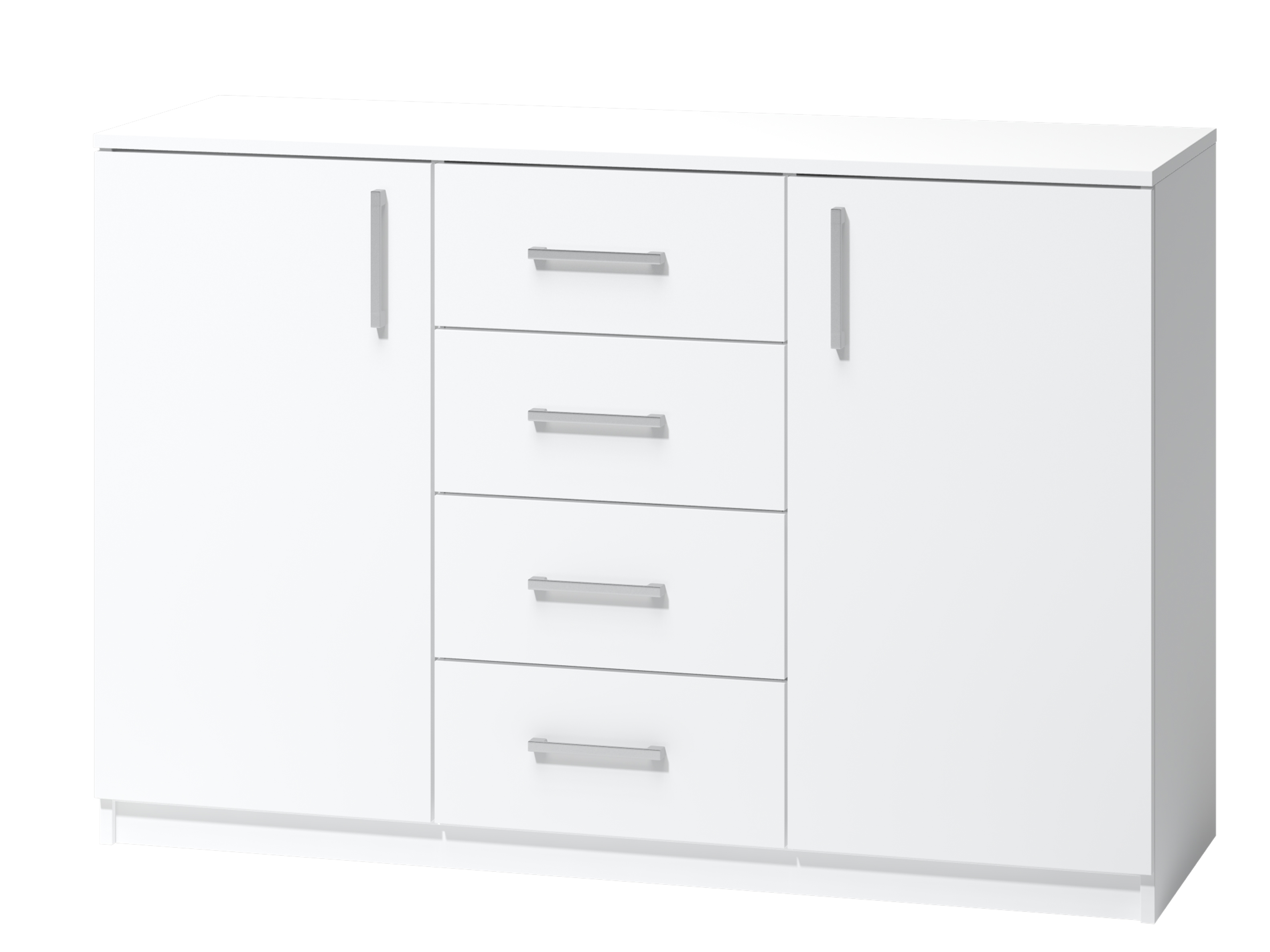 Komoda Arte 3 (biela) | NovyNabytok