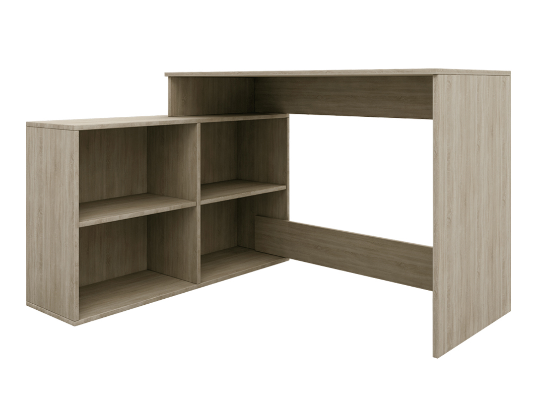 Rohový Pc stolík Kinsley (dub sonoma) | NovyNabytok