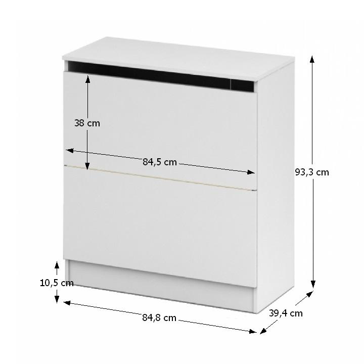Skrinka na periny Perris (biela) *výpredaj | NovyNabytok