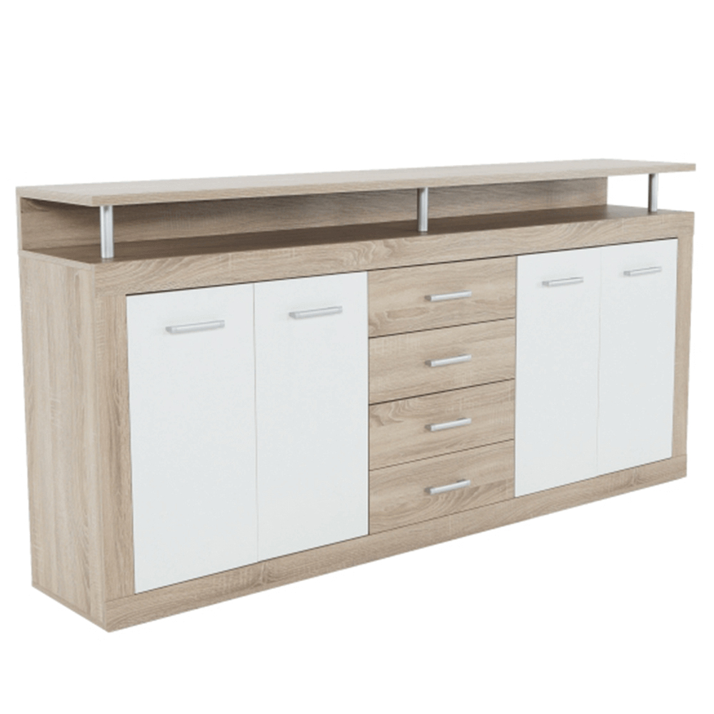 Komoda Jachim Julos New dub sonoma + biela | NovyNabytok